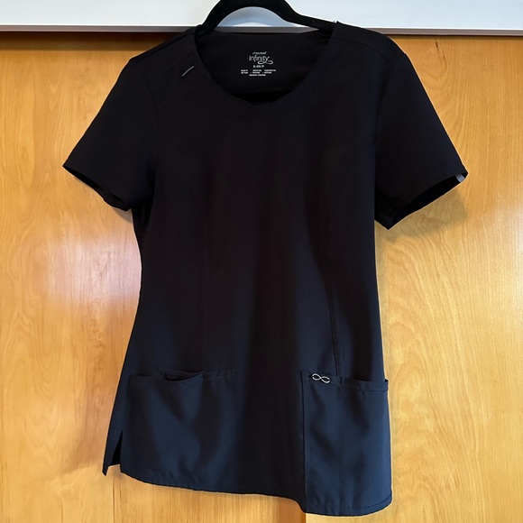 Cherokee | Tops | Cherokee Infinity Black Scrub Top | Poshmark